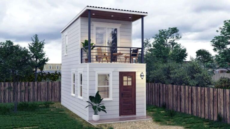Two-Storey 55 Sqm Tiny House - Tiny House Attractive